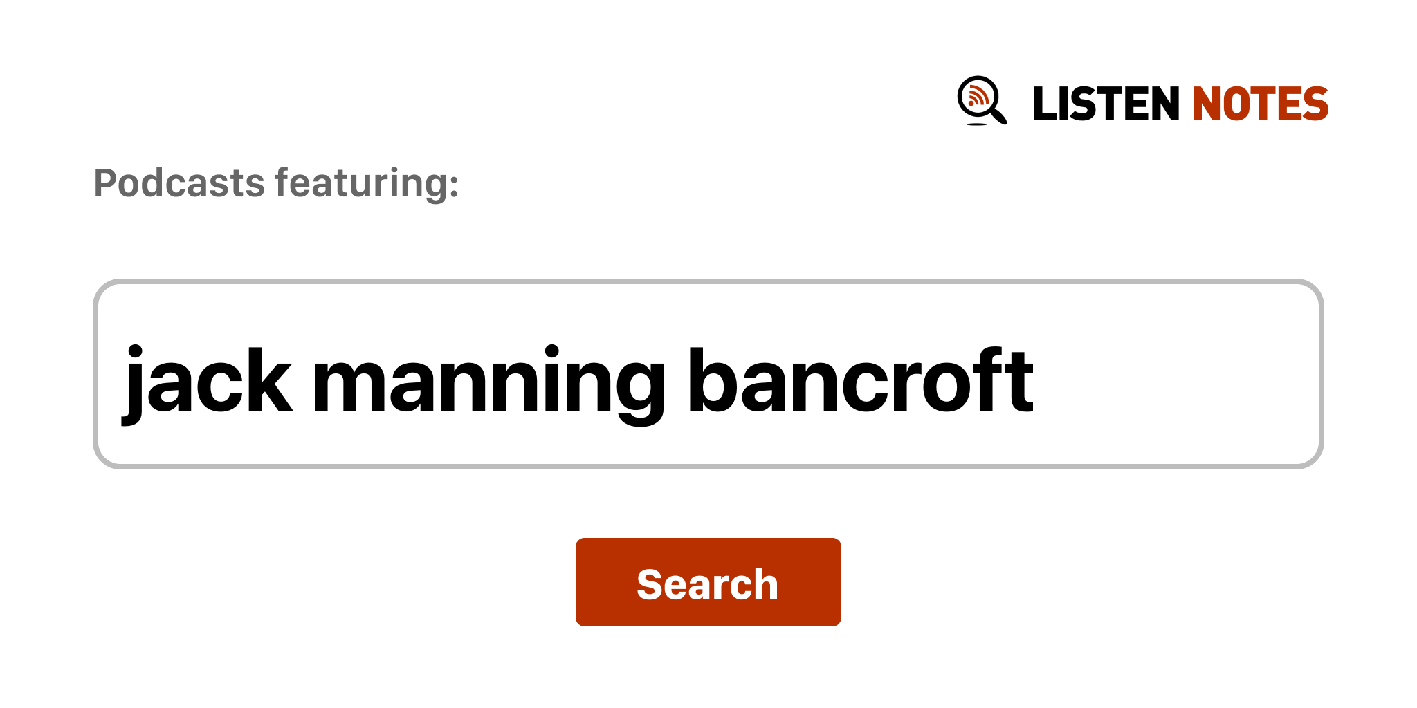 Jack Manning Bancroft - Top podcast episodes